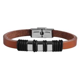 Adelia&acute;s Armband ADELIA&acute;S "Herren Armband aus Leder 21,5 cm", braun, Armb&auml;nder, Herren, 22cm, Leder, Armband, Ideal als Geschenk f&uuml;r besondere Anl&auml;sse