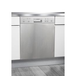 Hanseatic Unterbaugeschirrsp&uuml;ler "HGU6082D137709HI", Energieeffizienz: D (A-G), silber (silberfarben), B:59,8cm H:81,5cm T:57cm, Geschirrsp&uuml;ler, inkl. 3 Jahre Herstellergarantie