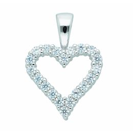 Adelia&acute;s Kettenanh&auml;nger ADELIA&acute;S "Anh&auml;nger 925 Silber mit Zirkonia &ndash; Silberanh&auml;nger", silber, Schmuckanh&auml;nger, Damen, mit Zirkonia, Silber 925 (Sterlingsilber), Kettenanh&auml;nger, Silberanh&auml;nger