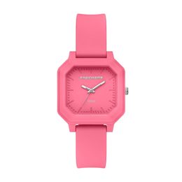 Quarzuhr Skechers "Rosencrans Square", pink, silberfarben, Armbanduhren, Herren, Quarzuhr, Armbanduhr, Damenuhr, Herrenuhr, Silikonarmband, analog