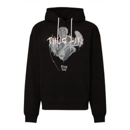 Kapuzenpullover Thug Life "Thug Life Thug Life Atmosphere Hoodies", Herren, Gr. L, schwarz, 100% Baumwolle, mehrfarbig, oversize, ohne Ausschnitt, Pullover Kapuzenpullover