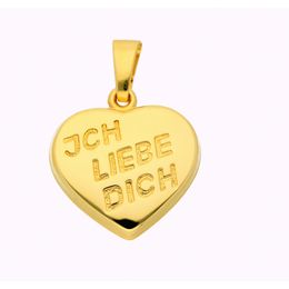 Adelia&acute;s Kettenanh&auml;nger ADELIA&acute;S "Damen 333 Gold Anh&auml;nger Herz", gold, Schmuckanh&auml;nger, Damen, Gelbgold 333 Gold, Gelbgold 333, Gold, Kettenanh&auml;nger, Goldschmuck f&uuml;r Damen