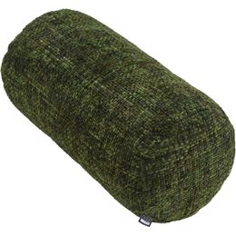 Dekokissen done. "Twist", gr&uuml;n (khaki, meliert), B:22cm H:10cm L:50cm, Polyester, Dekokissen_Sitzkissen_Kissenh&uuml;llen, Geflochtene Optik