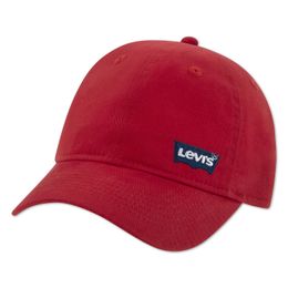 Baseball Cap LEVI'S KIDS "RICHMOND BATWING CURVE BRIM", M&auml;dchen, Gr. - (110/164), rot (pompeian rot), Baumwolle, Caps, UNISEX