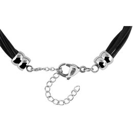 Adelia&acute;s Armband ADELIA&acute;S "Damen Armband aus Leder mit Zirkonia 20 cm", braun, Armb&auml;nder, Damen, 20cm, Leder, Armband, Sch&ouml;ne Geschenkidee zum einfach so
