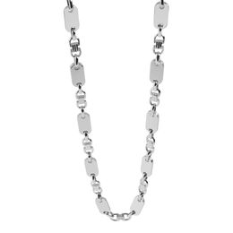 Adelia&acute;s Kette ohne Anh&auml;nger ADELIA&acute;S "Unisex Halskette &ndash; Plattenkette aus Edelstahl 70 cm", silber, Halsketten, Damen, 70cm, Edelstahl, Ein stilvolles Geschenk f&uuml;r besondere Momente
