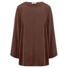 Peter Hahn - Long-Bluse zum Schlupfen, braun, Gr. 38 / S
