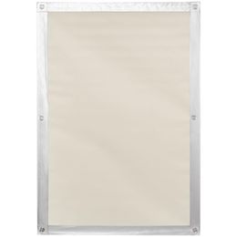 Dachfensterrollo LICHTBLICK ORIGINAL "Haftfix Hitzeschutz Abdunkelung" Gr. 1, beige, B:94cm H:92cm, Polyester, Rollos, mit Thermobeschichtung, mit Saugnapf