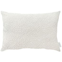 Dekokissen Apelt "Toulouse", wei&szlig;, unifarben, B:45cm H:10cm L:35cm, Chenille, Polyester, Dekokissen_Sitzkissen_Kissenh&uuml;llen, Chenille mit 3D Effekt