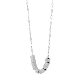 Adelia&acute;s Kette ohne Anh&auml;nger ADELIA&acute;S "Damen Halskette mit Anh&auml;nger &ndash; aus Edelstahl", silber, Halsketten, Damen, 48cm, Edelstahl, Ideal zum Verschenken &ndash; schlicht und stilvoll