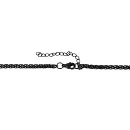 Adelia&acute;s Kette ohne Anh&auml;nger ADELIA&acute;S "Damen Halskette &ndash; Kordelkette aus Edelstahl 55 cm", schwarz, Halsketten, Damen, 55cm, Edelstahl, Ein kleines Geschenk mit gro&szlig;er Wirkung