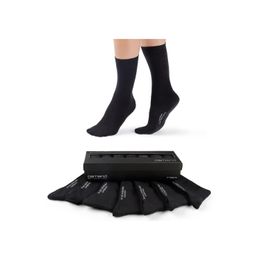 Kurzsocken Camano "Socken Comfort Socks in Box 7P 7er Pack", Herren, Gr. 35-38, schwarz, Obermaterial: 80% Baumwolle CO. 17% Polyamid PA. 3% Elasthan EL., Socken