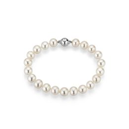 Perlenarmband Firetti "Schmuck Geschenk Armschmuck Armkette Perle", bunt (silberfarben, wei&szlig;), Armb&auml;nder, Damen, 19cm, Perlen Silber 925 (Sterlingsilber), Perlen, Silber 925 (Sterlingsilber), Perlenarmband, Made in Germany - mit S&uuml;&szlig;wasserzuchtperle