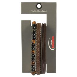 Adelia&acute;s Armband ADELIA&acute;S "Herren Armband &ndash; Lederarmband aus Leder mit Tigerauge 21 cm", braun, Armb&auml;nder, Herren, 21cm, Leder, Armband, Eine sch&ouml;ne Geschenkidee f&uuml;r jeden Anlass