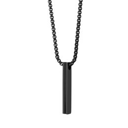 Adelia&acute;s Kette ohne Anh&auml;nger ADELIA&acute;S "Unisex Halskette mit Anh&auml;nger &ndash; aus Edelstahl", schwarz, Halsketten, Damen, 61cm, Edelstahl, Eine sch&ouml;ne Geschenkidee f&uuml;r jeden Anlass