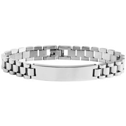 Adelia&acute;s Gliederarmband ADELIA&acute;S "Unisex Armband &ndash; Gliederarmband aus Edelstahl 21 cm", silber, Armb&auml;nder, Damen, 21cm, Edelstahl, Gliederarmband, Ideal als Geschenk &ndash; dezent und elegant
