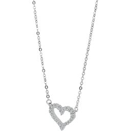 Adelia&acute;s Kette ohne Anh&auml;nger ADELIA&acute;S "Damen Halskette mit Anh&auml;nger &ndash; Herz aus 925 Silber", silber, Halsketten, Damen, 45cm, Silber 925 (Sterlingsilber), Ein Geschenk, das Freude macht