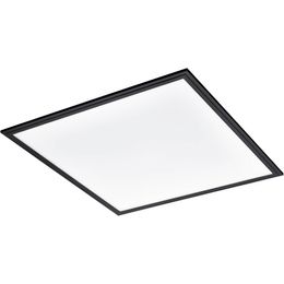 Eglo Deckenleuchte "Salobrena 1 Deckenlampe, Aufbauleuchte, Kunststoff und Metall, Lampe", schwarz, 1, H: 5cm, 1 Stk., Leuchten, Wand-/Deckenleuchte - L59,5 x B59,5 x H5 cm - schwarz - 33W inkl., Deckenleuchte