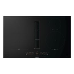 Gorenje Kochfeld mit Dunstabzug "GEH8432BSCWF", Energieeffizienz: A+++ (A+++-D), schwarz, B:83cm H:23,3cm T:52cm, Kochfelder, 80cm Induktionskochfeld mit Dunstabzug