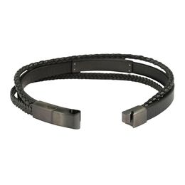 Adelia&acute;s Armband ADELIA&acute;S "Herren Armband &ndash; Lederarmband aus Leder 19 cm", schwarz, Armb&auml;nder, Herren, 19cm, Leder, Armband, Eine sch&ouml;ne Geschenkidee f&uuml;r jeden Anlass