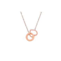 Adelia&acute;s Kette mit Anh&auml;nger ADELIA&acute;S "Damen Edelstahl Ankerkette Halskette mit Anh&auml;nger Herz", gold (gold, herz), Halsketten, Damen, unbekannt, Edelstahl