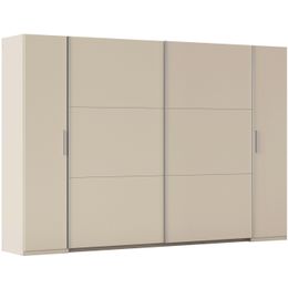 Schwebet&uuml;renschrank Rauch "Kleiderschrank Dreht&uuml;renschrank Schrank Garderobe KRONACH", champagner, griffleisten alu, B:311cm H:210cm T:59cm, Holzwerkstoff, Schr&auml;nke, Schwebet&uuml;renschrank, mit Dreh- und Schwebet&uuml;ren und vielen Einlegeb&ouml;den MADE IN GERMANY