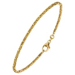 Goldarmband Jobo "Armband K&ouml;nigsarmband 1,8 mm 18,5 cm", gold (gelbgold 333), Armb&auml;nder, Damen, 18,5cm, Gelbgold 333, Goldarmband, 333 Gold massiv