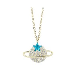 Adelia&acute;s Kette ohne Anh&auml;nger ADELIA&acute;S "Damen Halskette mit Anh&auml;nger &ndash; Planet aus 925 Silber", gold, Halsketten, Damen, 40cm, Silber 925 (Sterlingsilber), Ein kleines Geschenk mit gro&szlig;er Wirkung