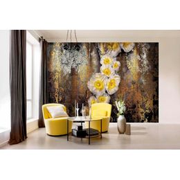 Fototapete Komar "Serafina - Gr&ouml;&szlig;e 368 x 254 cm", gelb (gelb, gold), B:368m L:254m, Papier, Tapeten, Wohnzimmer, Schlafzimmer