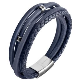 Adelia&acute;s Armband ADELIA&acute;S "Unisex Armband &ndash; Lederarmband aus Leder 23 cm", blau, Armb&auml;nder, Damen, 23cm, Leder, Armband, Ein kleines Geschenk mit gro&szlig;er Wirkung
