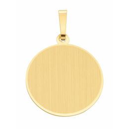 Adelia&acute;s Kettenanh&auml;nger ADELIA&acute;S "585 Gold Gravurplatte Anh&auml;nger &Oslash; 19,1 mm", gold, Schmuckanh&auml;nger, Damen, Gold, Kettenanh&auml;nger, 585 Gold Goldschmuck f&uuml;r Damen