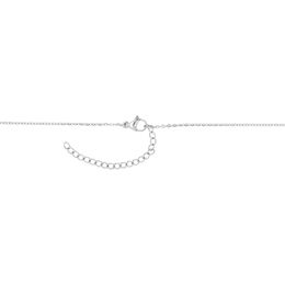 Adelia&acute;s Kette ohne Anh&auml;nger ADELIA&acute;S "Damen Halskette aus Edelstahl mit Kristall 43+5", silber, Halsketten, Damen, 48cm, Edelstahl, Ideal zum Verschenken &ndash; schlicht und stilvoll