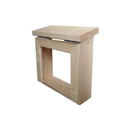 Saunasteuerger&auml;t-Schutzkasten Karibu "Steuerger&auml;tverkleidung f&uuml;r Au&szlig;enbereich", beige (naturbelassen), B:34cm H:31,8cm T:15,7cm, Massivholz, Schutzboxen, zum Schutz vor der Witterung
