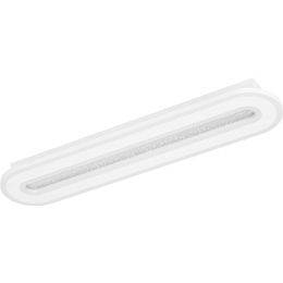 Eglo Deckenleuchte "Macchioni Deckenlampe, K&uuml;chenlampe aus Metall und Kunststoff, Lampe", wei&szlig;, 1, H: 4,5cm, 1 Stk., Leuchten, Wand-/Deckenleuchte - L55 x B12 x H4,5 cm - wei&szlig; - 20W inkl., Deckenleuchte
