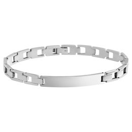 Adelia&acute;s Gliederarmband ADELIA&acute;S "Unisex Armband &ndash; Gliederarmband aus Edelstahl 21,5 cm", silber, Armb&auml;nder, Damen, 22cm, Edelstahl, Gliederarmband, Ein Geschenk, das Freude macht