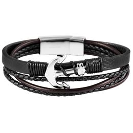 Adelia&acute;s Armband ADELIA&acute;S "Unisex Armband aus Leder 22,5 cm", schwarz, Armb&auml;nder, Damen, 22cm, Leder, Armband, Perfekt als Geschenk f&uuml;r besondere Menschen