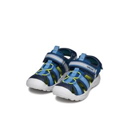 Sandale Geox "J VANIETT BOY", Jungen, Gr. 24, blau (navy, hellblau), Textil, Schuhe Sandale, Trekking Schuh, Klettschuh f&uuml;r Outdooraktivit&auml;ten