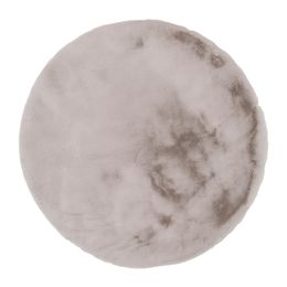 Hochflor-Teppich OCI DIE TEPPICHMARKE "ROCKY SOFT", braun (cappuccino), H:35mm &Oslash;:80cm, Polyester, Teppiche, Kunstfell, weich, kuschelig, maschinell gewebt, waschbar