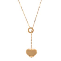 Adelia&acute;s Kette ohne Anh&auml;nger ADELIA&acute;S "Damen Halskette mit Anh&auml;nger &ndash; aus Edelstahl", gold, Halsketten, Damen, 48cm, Edelstahl, Sch&ouml;ne Geschenkidee zum Jubil&auml;um