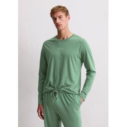 Marc O'Polo Longsleeve MARC O'POLO "Mix & Match Cotton", Herren, Gr. L, winter sage, Jersey, Obermaterial: 100% Baumwolle, unifarben, bequem h&uuml;ftbedeckend, Rundhals, Shirts, mit langen &Auml;rmeln, Rundhalsausschnitt, Jersey-Qualit&auml;t