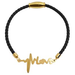 Adelia&acute;s Armreif ADELIA&acute;S "Damen Armband &ndash; Armreif aus Leder 17 cm", schwarz, Armb&auml;nder, Damen, 17cm, Leder, Armreif, Ideal zum Verschenken &ndash; schlicht und stilvoll