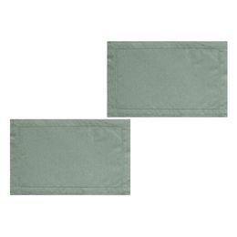 Platzset OTTO HOME "Sebastien", gr&uuml;n, B:30cm L:45cm, Obermaterial: 100% Polyester, Platzsets, Leinenoptik, 30x45, Tischdekoration, Einfarbig