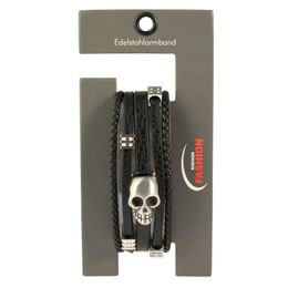 Adelia&acute;s Kettenanh&auml;nger ADELIA&acute;S "Herren Anh&auml;nger &ndash; Totenkopfanh&auml;nger aus Leder", schwarz, Schmuckanh&auml;nger, Herren, Leder, Kettenanh&auml;nger, Ideal als Geschenk &ndash; dezent und elegant