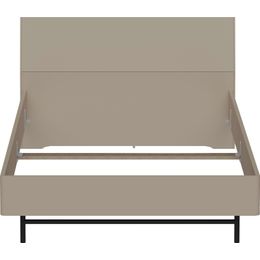 Bett Germania "Monteo", grau (steingrau), Liegefl&auml;che L&auml;nge B: 210cm x 141cm, Betten, Bett