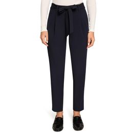 Jerseyhose Zero "Damen mit Bindeg&uuml;rtel 28 Inch", Damen, Gr. 34, Normalgr&ouml;&szlig;en, hydrangea, Cr&ecirc;pe, Obermaterial: 5% Elasthan, 50% Polyester, 45% Polyester. F&uuml;llung:, unifarben, figurbetont 7/8-L&auml;nge, Hosen Jerseyhose, G&uuml;rtel