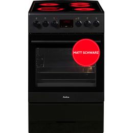 Amica Elektro-Standherd "SHC 11503 SM", Energieeffizienz: A (A+++-D), schwarz (schwarz, matt), Herdsets, Komfortables Kochen und Backen mit bequemer Handhabung, Topseller