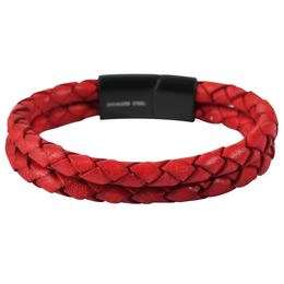 Adelia&acute;s Armband ADELIA&acute;S "Unisex Armband &ndash; Textilarmband aus Leder 21 cm", rot, Armb&auml;nder, Damen, 21cm, Leder, Armband, Eine sch&ouml;ne Geschenkidee f&uuml;r jeden Anlass