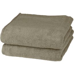 Handt&uuml;cher Ross "Sensual 9000", grau (flanell), B:50cm L:100cm, Frottier, Obermaterial: 100% Baumwolle, Handt&uuml;cher, mit Aloe-Vera-&Ouml;l veredelt