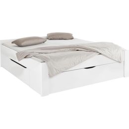 Bett Rauch "Scala", wei&szlig;, B:185cm H:60cm L:207cm, Betten, Bett, mit Schubk&auml;sten in 3 Varianten