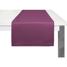 Tischl&auml;ufer WIRTH "NEWBURY" Gr. 1, lila (beere), B:50cm L:150cm, Baumwolle, Polyester, Tischdecken